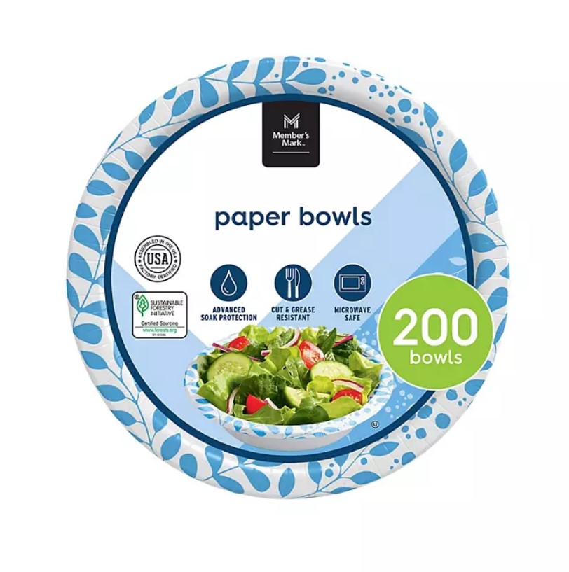 Member's Mark Ultra Snack/Dip Paper Bowls (12 oz., 200 ct.) - Polestar ...