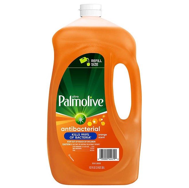 Palmolive Antibacterial Dishwashing Liquid Dish Soap Orange 102 Fl Oz