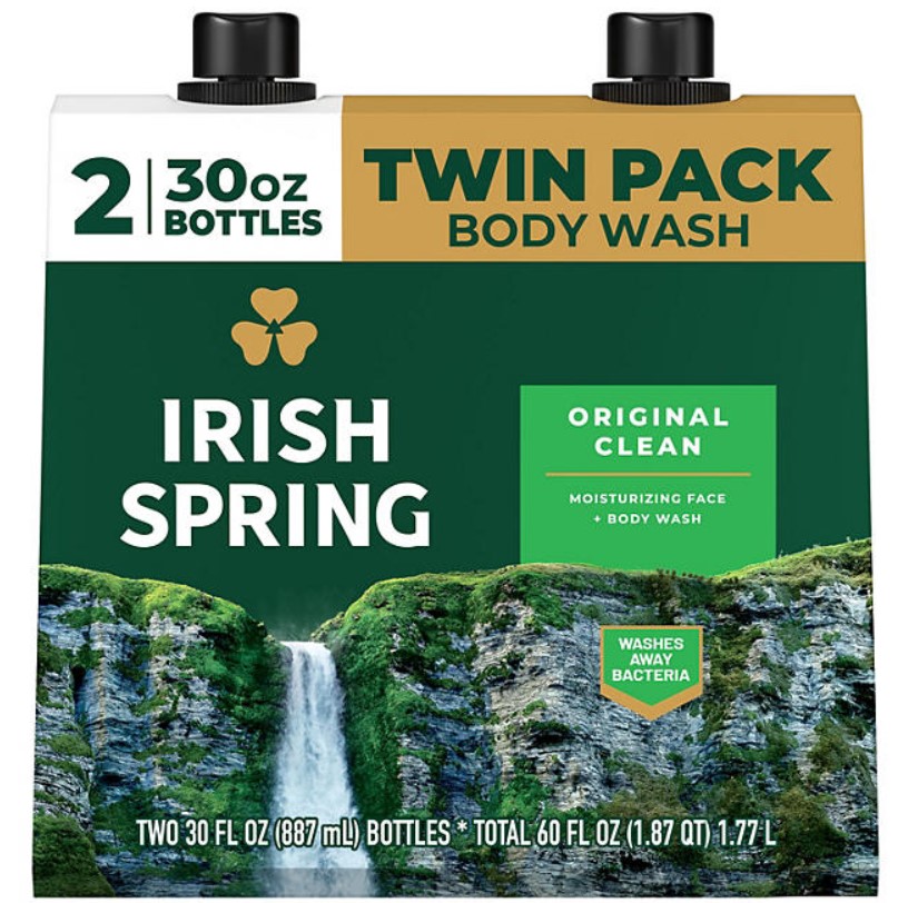 Irish Spring Body Wash for Men, Original Clean (30 fl. oz., 2 pk ...