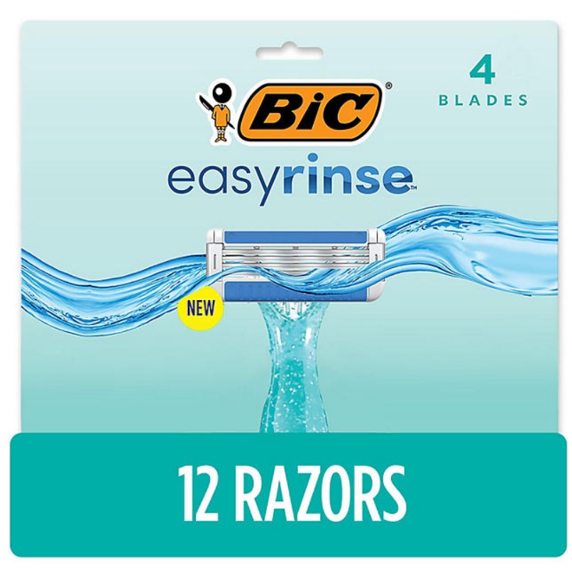 BIC EasyRinse Anti-Clog Women's Disposable Razor (12 ct.) - Polestar ...