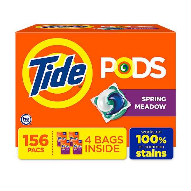 Tide PODS Laundry Detergent Pacs, Spring Meadow, 156 ct. - Polestar ...