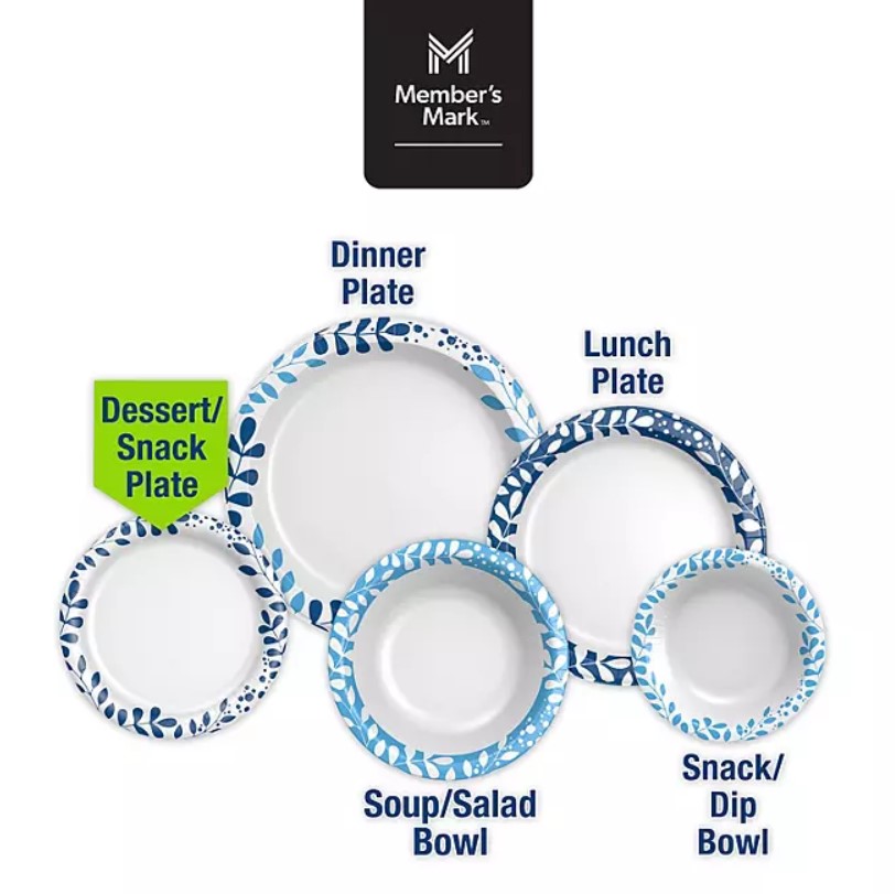 Member's Mark Ultra Dessert/Snack Paper Plates, 6.875", 330 ct ...