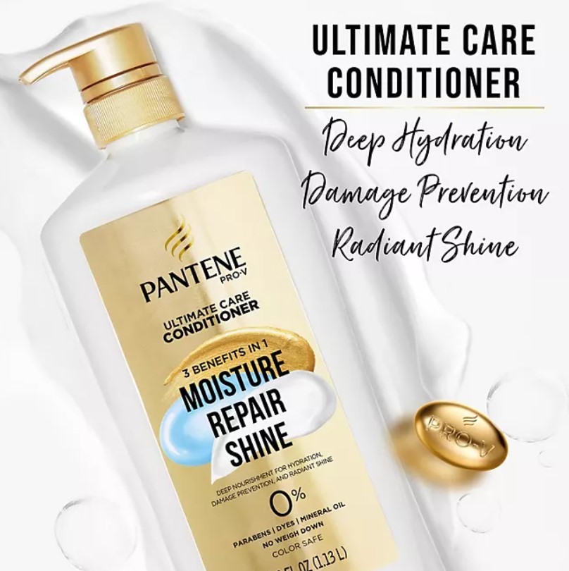 Pantene Pro-V Ultimate Care Moisture + Repair + Shine Conditioner (38.2 ...