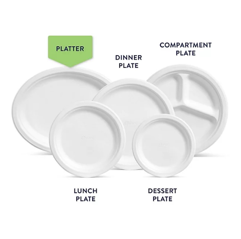 Chinet Classic Platter Paper Plate, 12.63" x 10", 100 ct. - Polestar ...