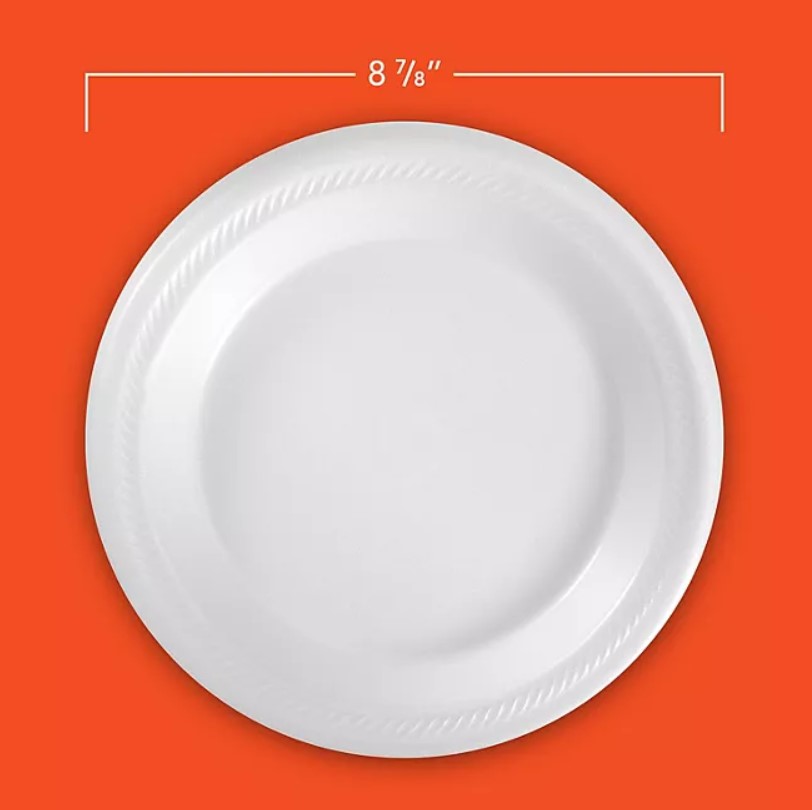 Hefty Supreme Foam Disposable Lunch Plates, 8 7/8", 250 ct. - Polestar ...