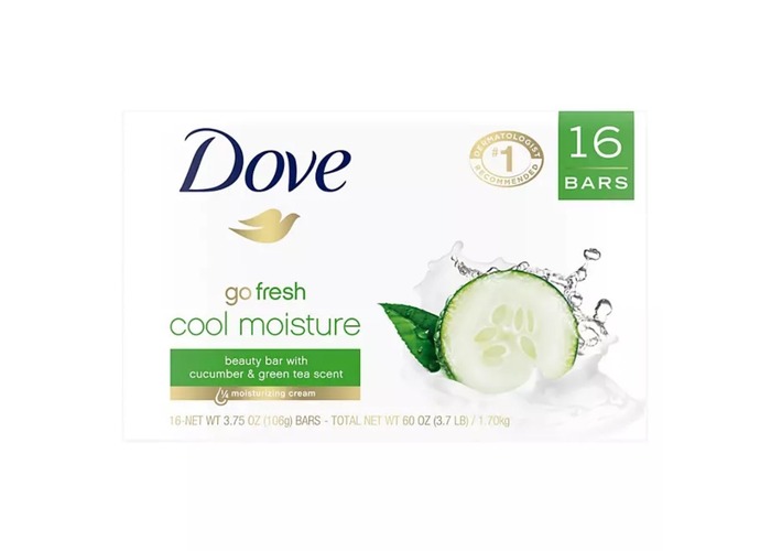 Dove Go Fresh Beauty Bar, Cool Moisture (3.75 oz., 16 ct.) - Polestar ...