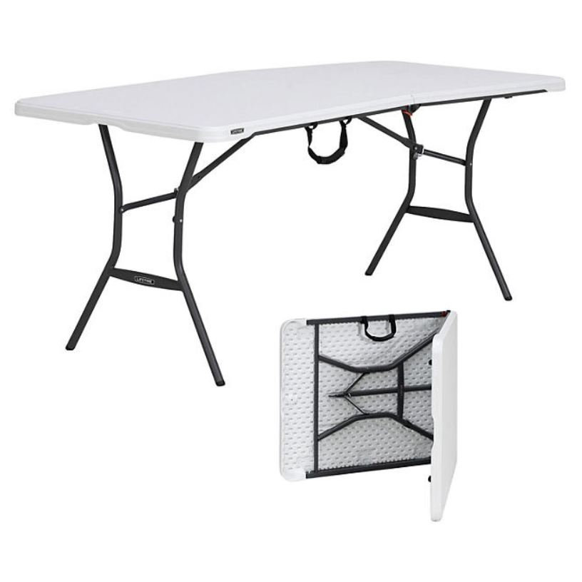 Lifetime 6-Foot Fold-In-Half Table (Light Commercial) - Polestar Tools ...